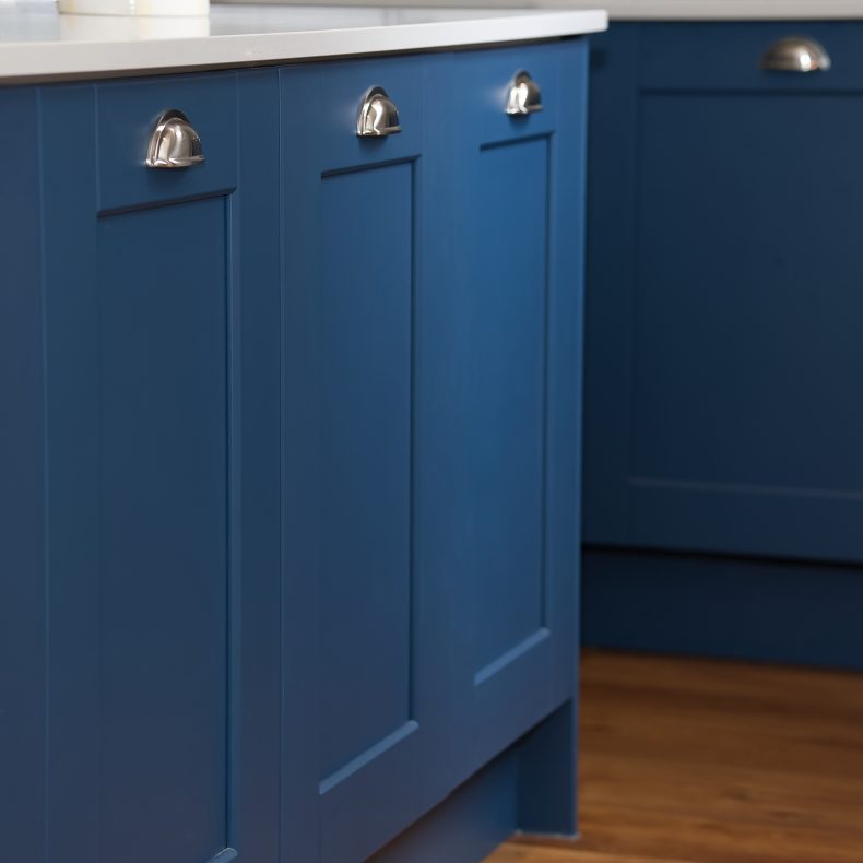Parisian Blue Shaker Style Kitchen – New Image Tiles
