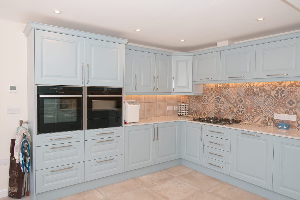 Light Blue Shaker Kitchen – New Image Tiles