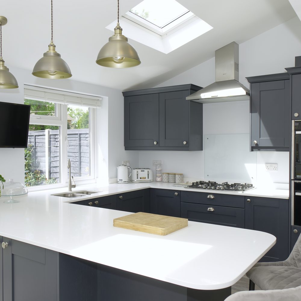 Midnight Blue Shaker Kitchen – New Image Tiles
