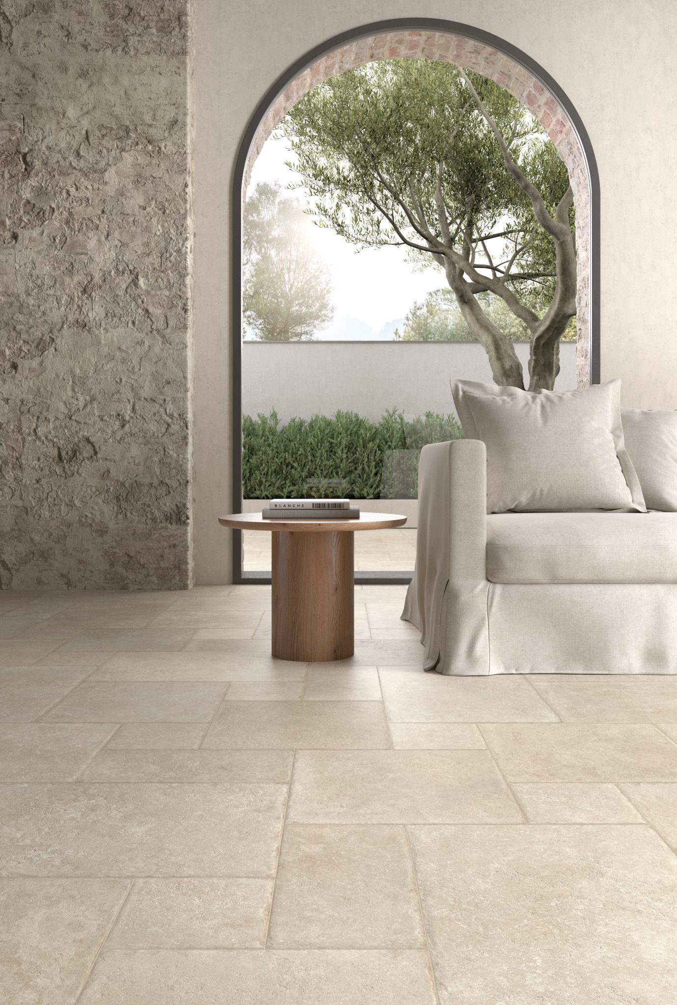 Pierre Neuve Creme Porcelain Ancient Limestone Effect Tiles | New Image ...