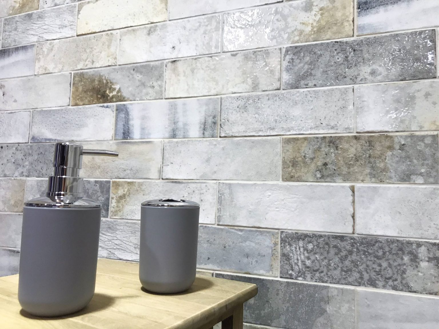 Provenza Multi-coloured Ceramic Rustic Brick Wall Tile
