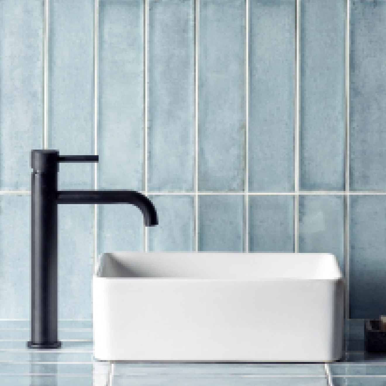 Montblanc Denim Blue Ceramic Polished Brick Wall Tile