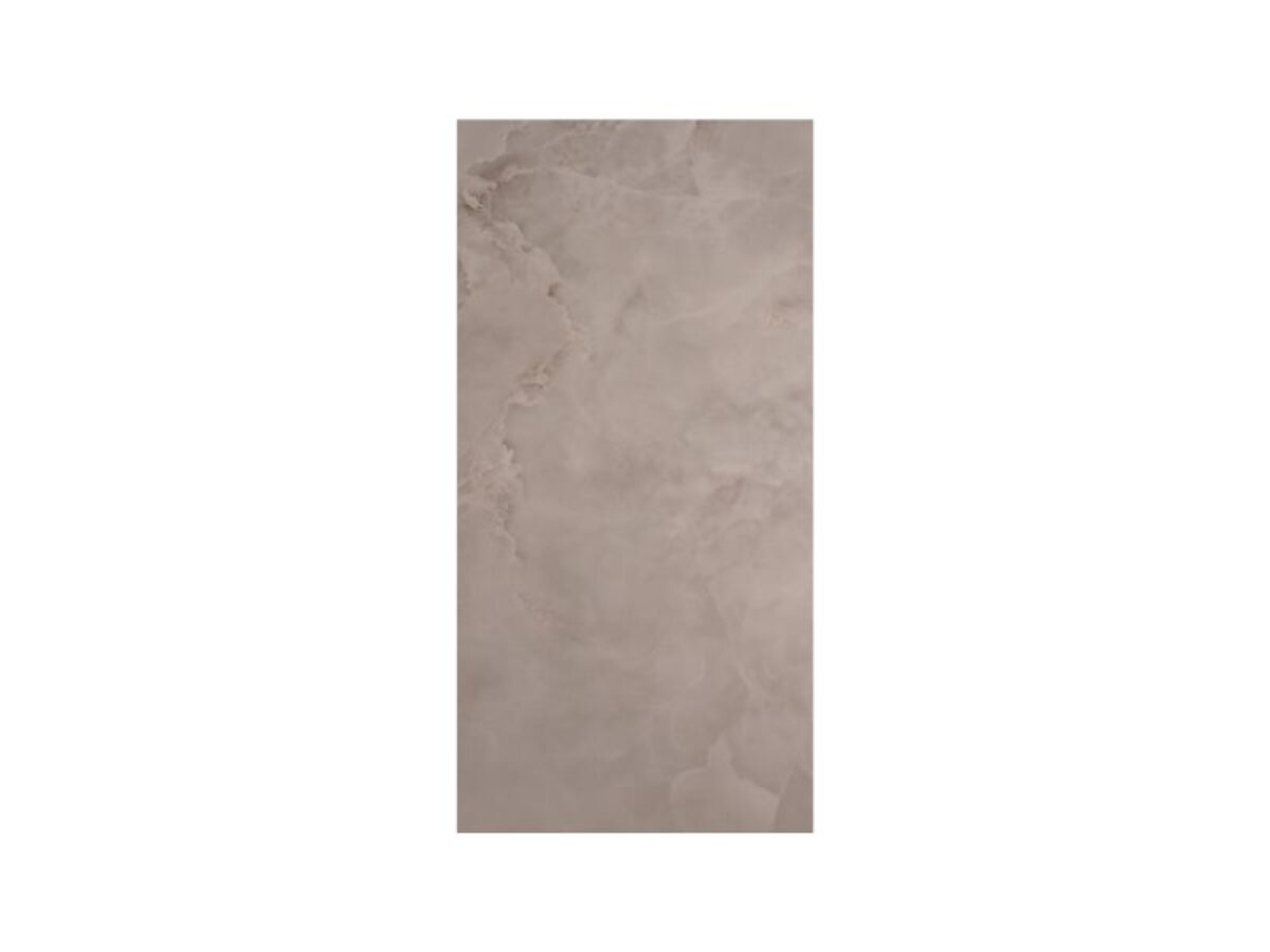 Gemstone Pearl Grey Porcelain Onyx Effect Tile 600mm x 1200mm