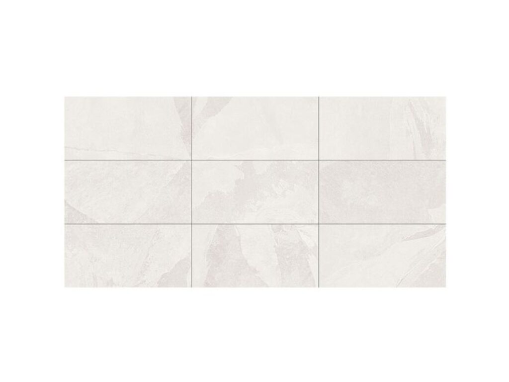 Montana Blanco White Porcelain Slate Effect Tile 300mm x 600mm