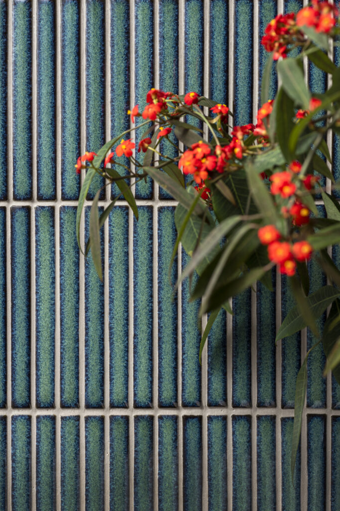 Matchstick Forest Dark Green Porcelain Gloss Mosaic Tile Sheet | New ...