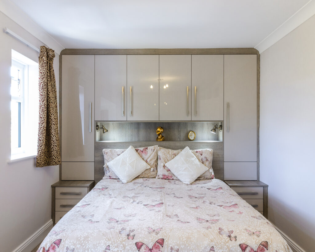 Cashmere Gloss Fitted Bedroom Furniture | New Image Weymouth